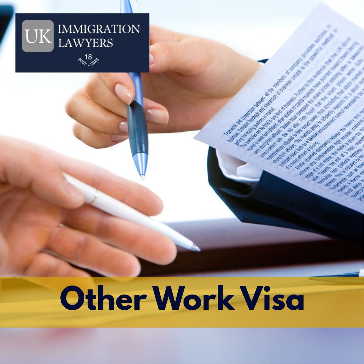 Other Work Visas - uk immigration help